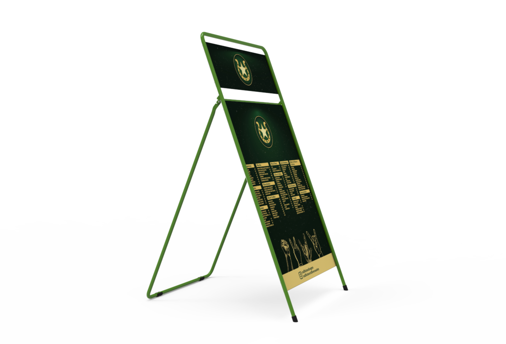 SS METAL A-BOARD – Ceresdisplay